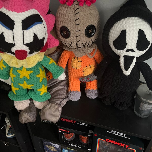 Cuddly Slasher Clown Doll/handmade Slasher Plushie, Plush Stuffed ...