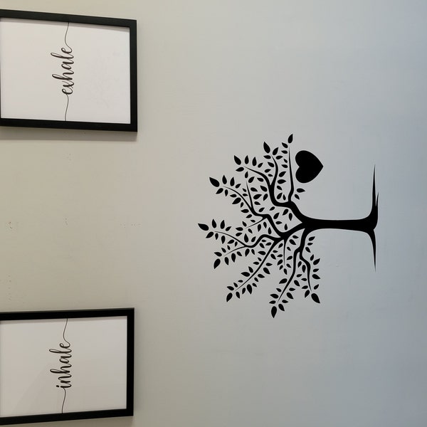 Wall Decal Tree Heart Love Romantic Vinyl Sticker Art 1426dz - Etsy