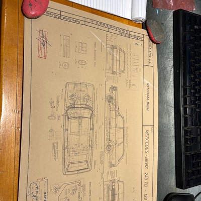 Mercedes W121 190SL Sport Roadster 1955-63 Construction Drawing ART ...