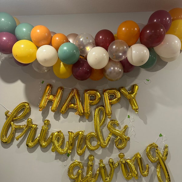 Friendsgiving Decorations Friendsgiving Balloon Garland Fall Balloon ...