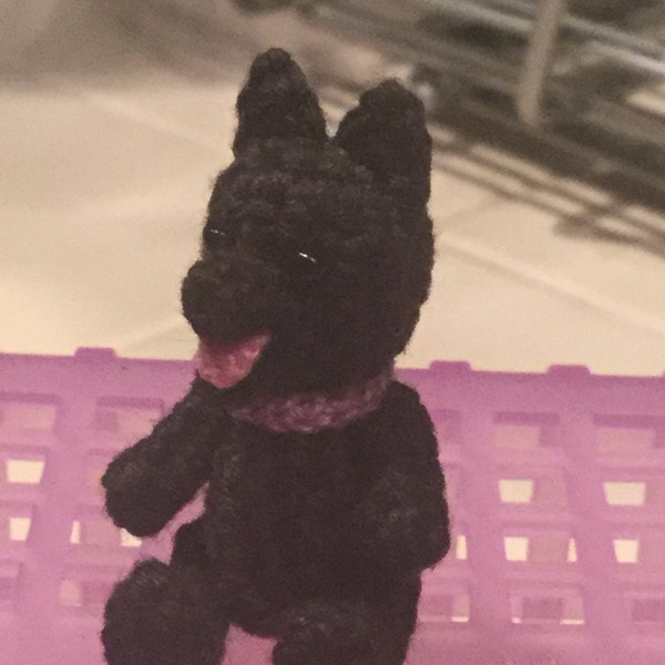 Mini Schipperke - Crochet Miniature Dog Stuffed Animals - Made to Order ...