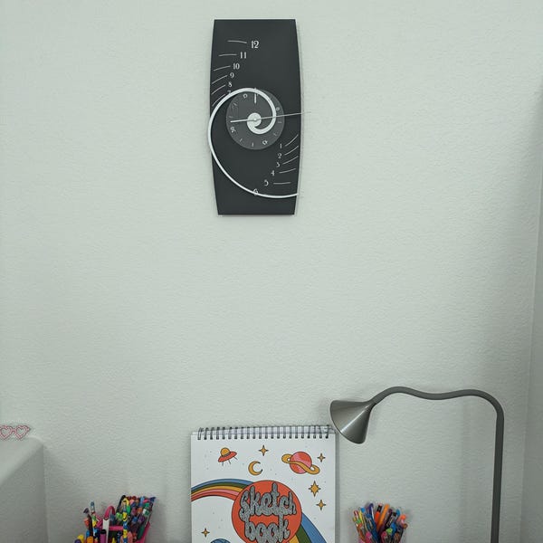 Exceptional Sophisticated Wall Clock,alpha (α),wooden Finish ...