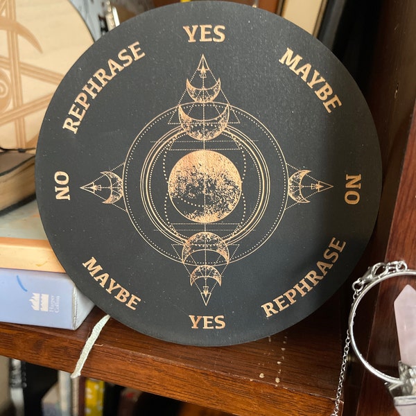 Triple Moon Pendulum Board - Triple Moon Divination Board - Altar ...