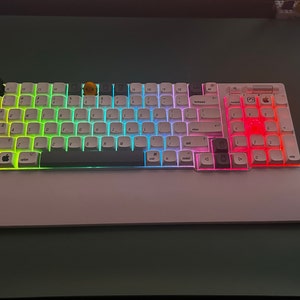 Gradient Shadow Side-printed Keycap Set, OEM Profile, Shine-through ...