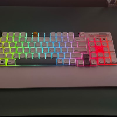 Gradient Shadow Side-printed Keycap Set, OEM Profile, Shine-through ...