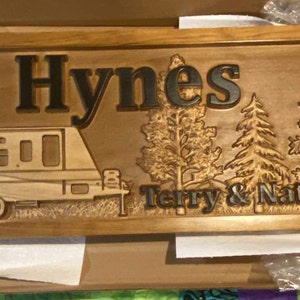 Personalized Camping Sign Fifth Wheel Decor Custom Camper Sign Wood ...
