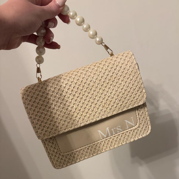 Personalised Leather Handbag | Personalised Chain Bag | Personalised ...