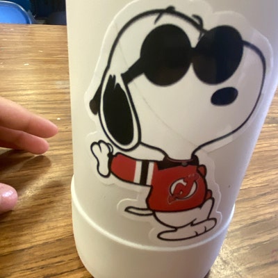 Snoopy Devils Jersey Sticker - Etsy