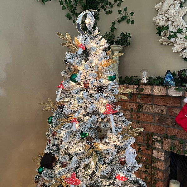 Crescent Moon Christmas Tree Topper - Etsy