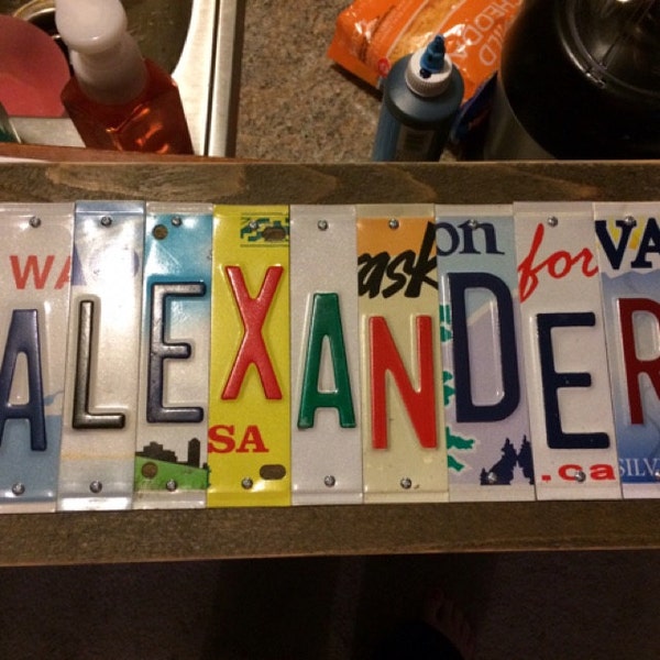 Custom Graduate and Year College Name Sign | Custom License Plate Sign ...