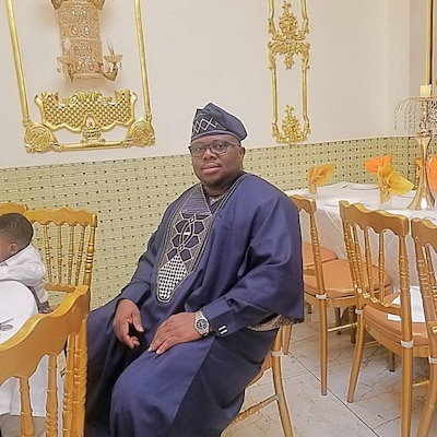 Navy Blue AGBADA, AGBADA for Men, African AGBADA, African Wedding Suit ...