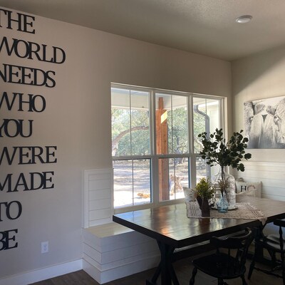 The World Needs Who You Were Made to Be the World Needs Wall - Etsy