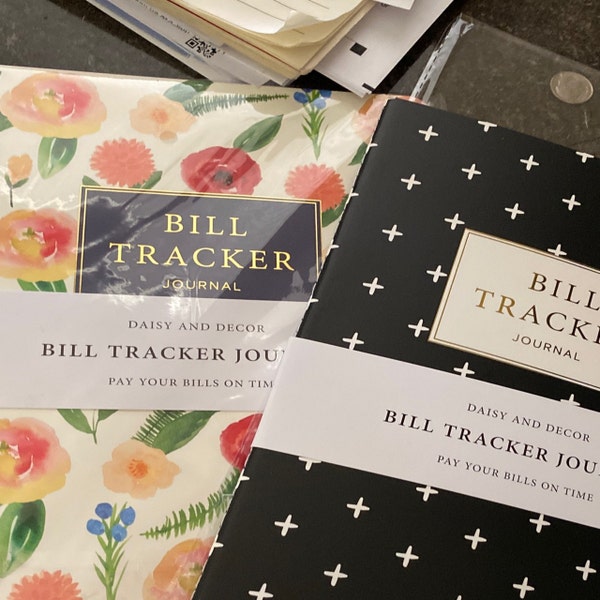 Bill Tracker Journal, Personal Planner, Budget Book, Gift for Him ...