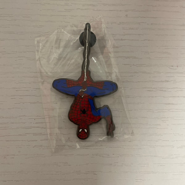 Spider-man Hanging Enamel Pin - Etsy