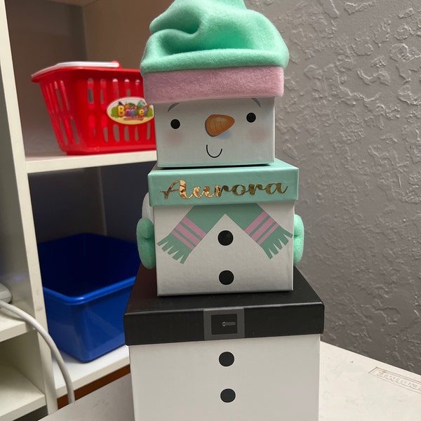 Kids Christmas Eve Box Personalised Customised Stacking Gift Boxes ...