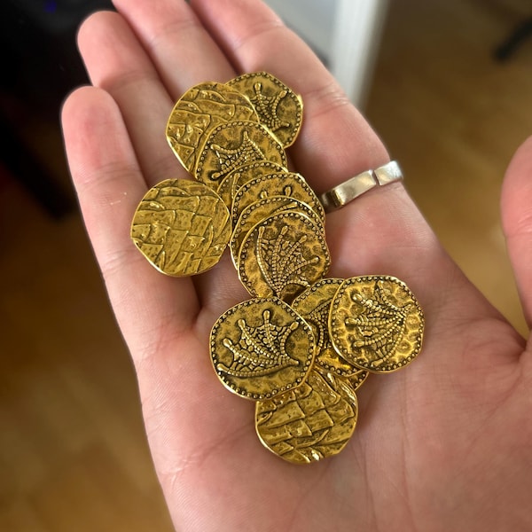 40x Dragon Coins in 3 Different Colors, Metal Token Upgrade for Board ...