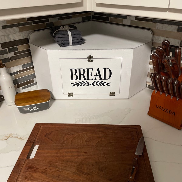 Bread Box Decal, Bread Box Storage Label, Farmhouse Style Pantry Decor ...