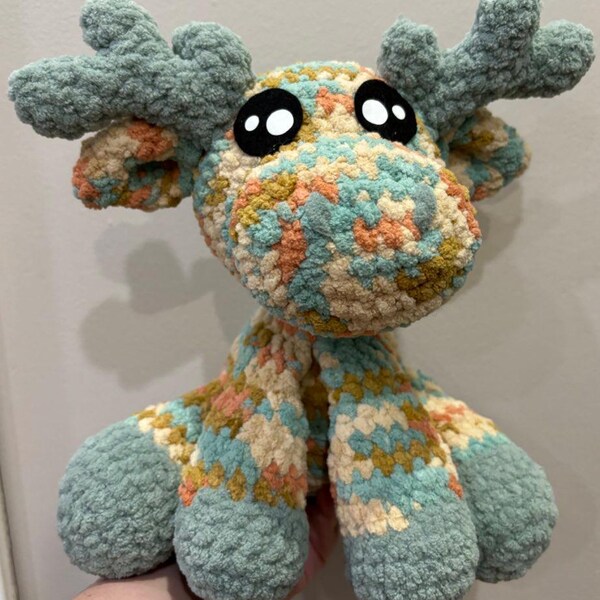 Crochet Moose Amigurumi Pattern Moose Crochet Pattern Woodland Crochet ...