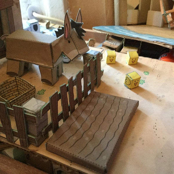 Egyptian Pharaoh and Family Mini-people Paper Toys. Cut, Assemble and ...