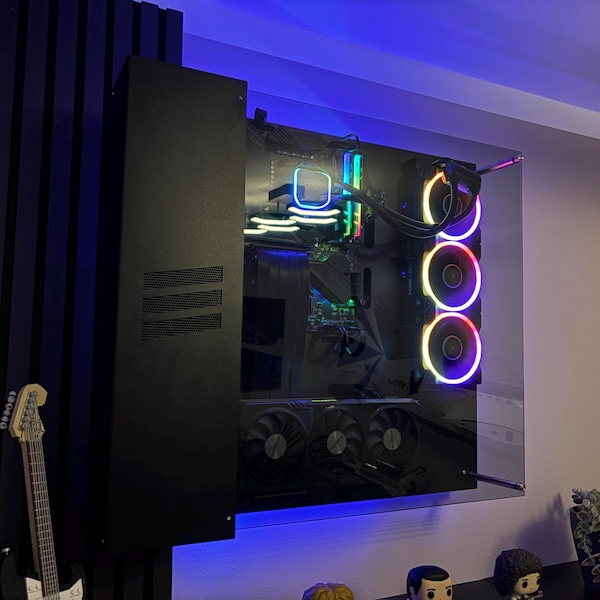 Pc Wall Mount, Pc Case, ATX, Pc Case Wall Mount, 360 Mm Radiator, Open ...