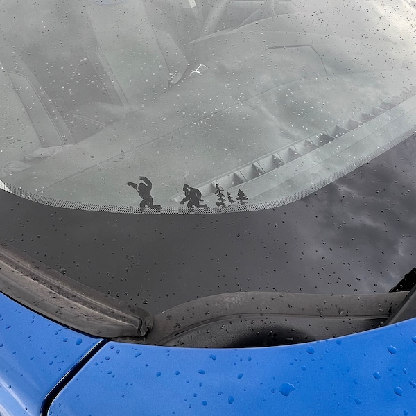 Bigfoot Sasquatch Easter Egg Decals Big Foot Yeti Trees Forest Stickers ...
