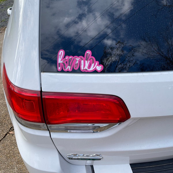 Cow Hide Monogram, Monogram Car Decal, Monogram Decal, Laptop Monogram ...