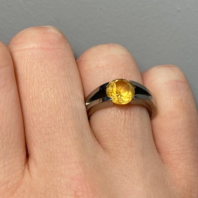 Unique Handmade Titanium Ring trinity With - Etsy