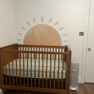 Large Sun Removable Wall Decal / Oversized Sun Decal / Watercolor Sun ...