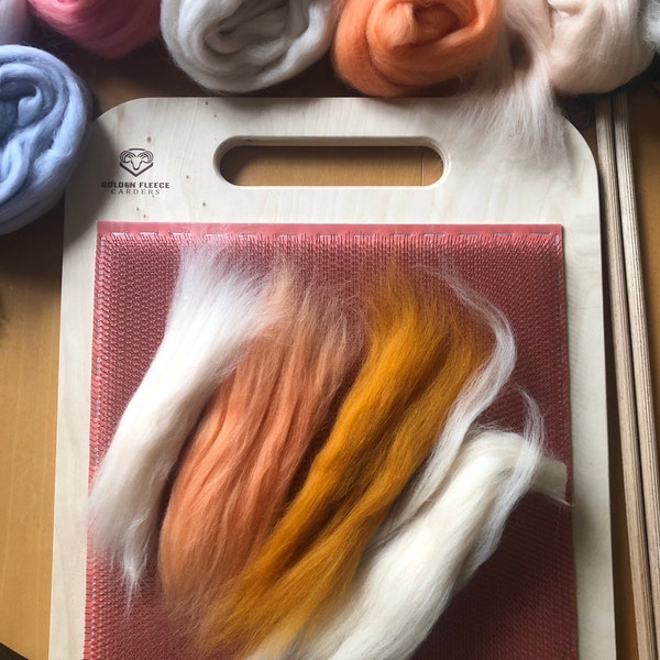 Carding, Blending Wool and Other Fibers: Hand Carders & Blending Board ...