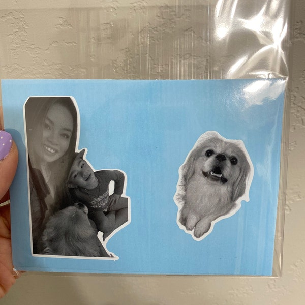 Photo Sticker, Family Photo Sticker, Custom Picture Sticker, Water ...
