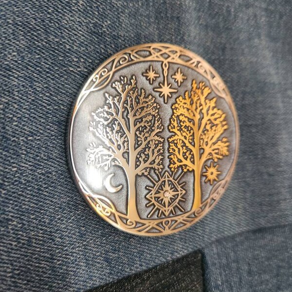 Transcendent Light Enamel Pin | Trees of Light | Starlight | Elven ...