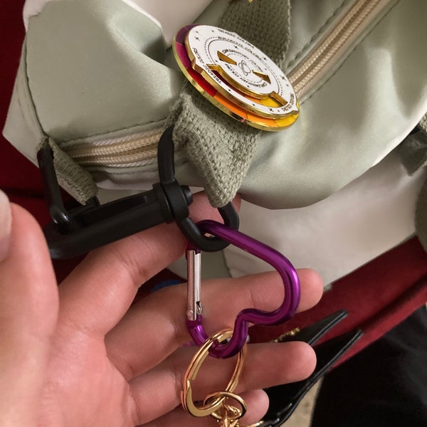5/10 Heart Carabiners, Heart Carabiner, Key Rings, Heart Clips, Heart ...