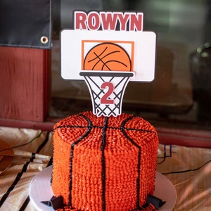 Basketball Cake Topper, Custom Basketball Cake Topper, Basketball ...