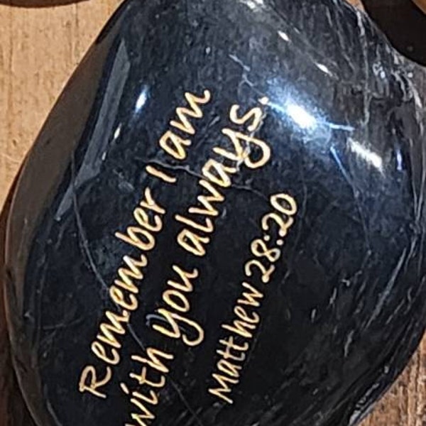 Engraved River Rocks - Scripture Verses, Sold Individually - Etsy