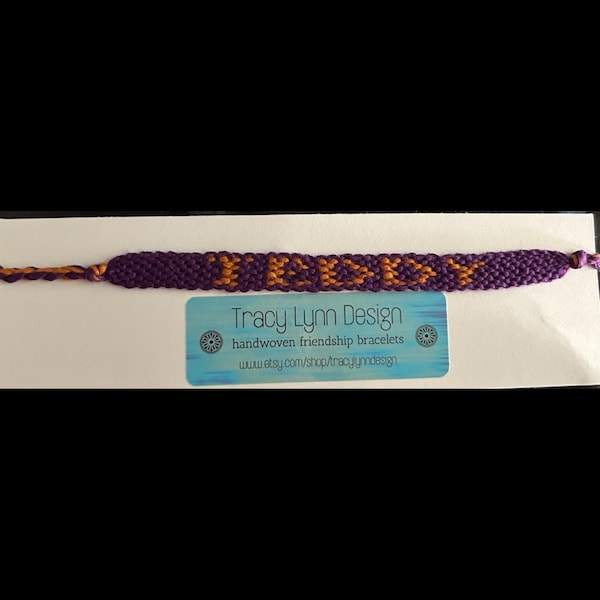 Personalized Name Friendship Bracelet - Woven Name Bracelet - Macrame ...