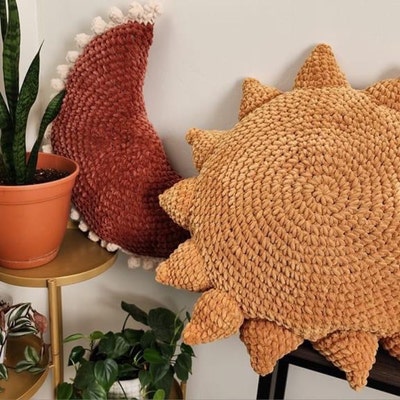 PDF Crochet Pattern for Pillow Sun, Big Sun Adapted to Beginner Level ...