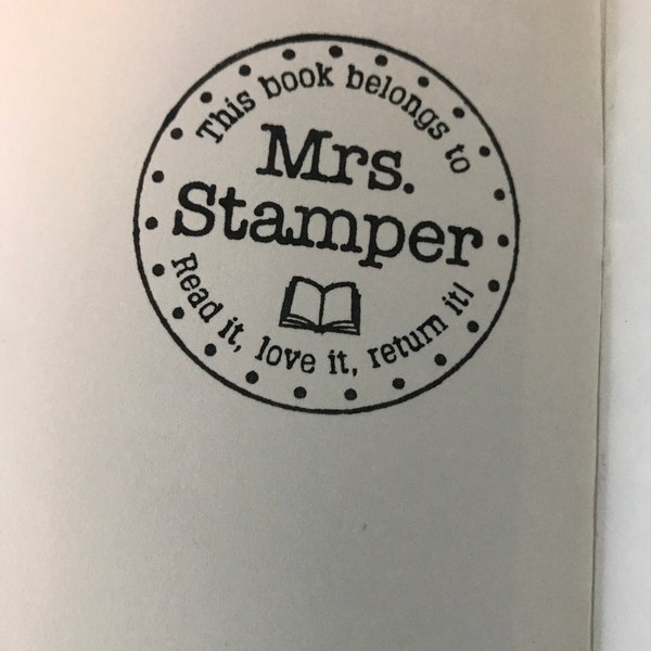 This Book Belongs to Stamp, Read It, Love It, Return It Stamp ...