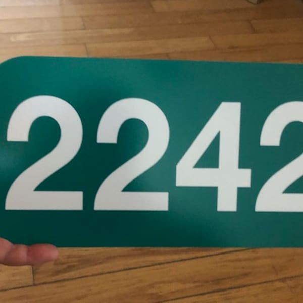 12x6 Reflective Custom Address Sign - Etsy