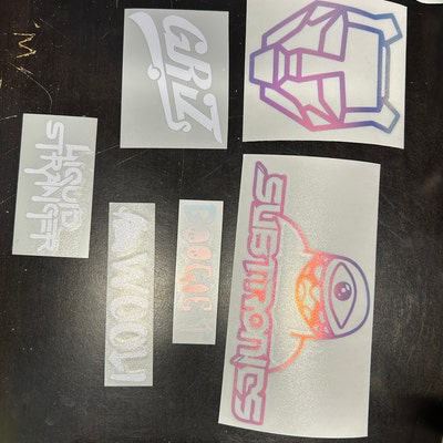 RIDDIM Holographic Custom Vinyl Decal, EDM, Car, Laptop, Phone, Window ...