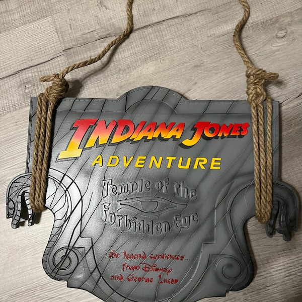 Indiana Jones Ride Inspired Replica Sign. Made to Order. - Etsy