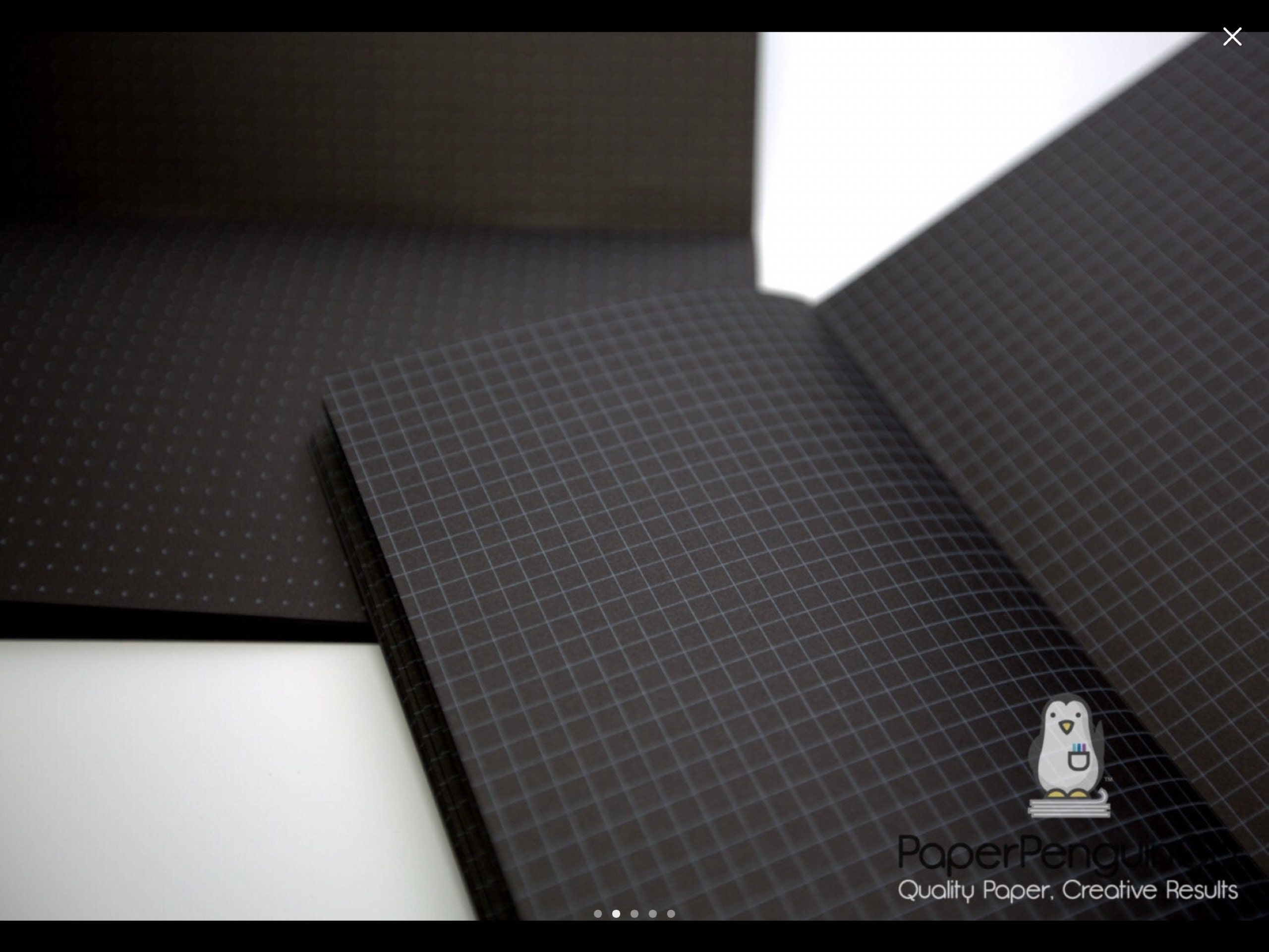 Midori Insert Black Paper Grid Dots Lined Gray Travelers Notebook Black ...