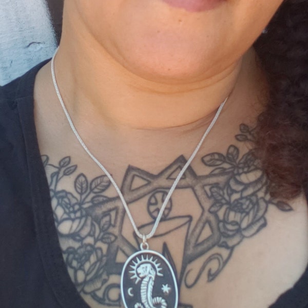 Sterling Gnostic Lion Serpent - Etsy