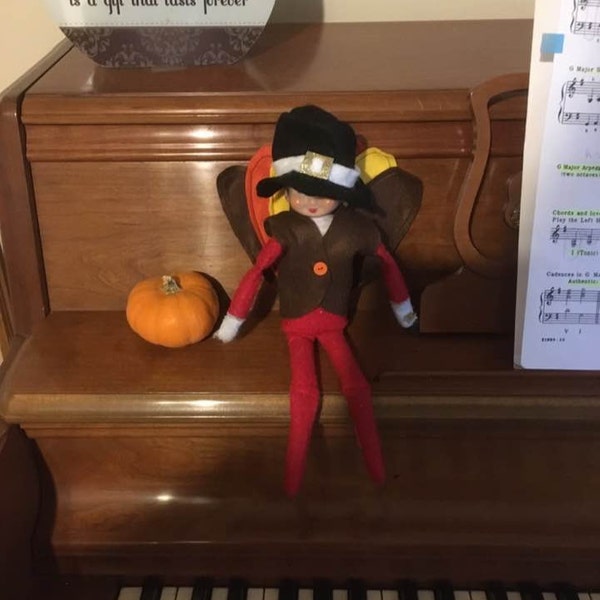 Elf Turkey Outfit With Pilgrim Hat - Etsy