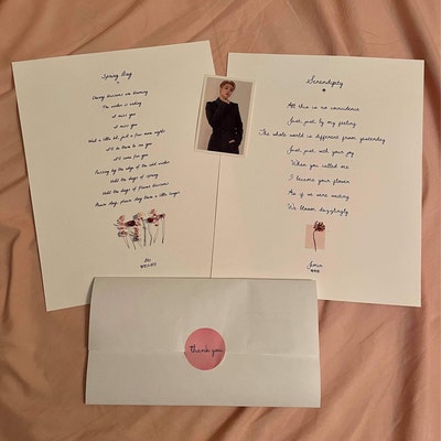 BTS Paradise Lyrics, Beautiful Quote, Wall Art - Etsy