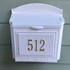 Red Swedish Wall Mount Mailbox - Distinctive POST Decal - Unique ...