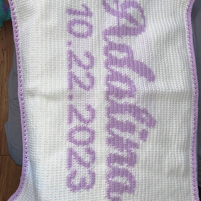 Personalize a Graph Add A Name, Crochet Pattern - Etsy