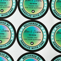 Delivery Stickers for Independent Contractor Custom Personalized Name ...
