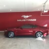 Mustang Pony and Letters Combo Garage Sign 9 Feet Long Brushed Silver ...