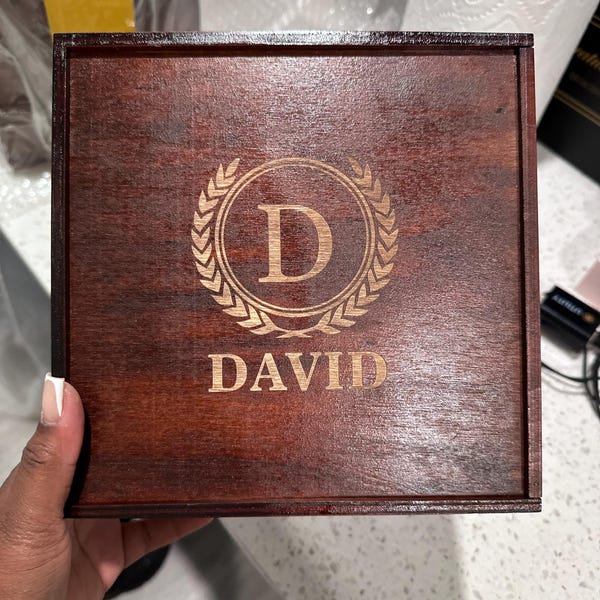 Groomsmen Gifts Box, Empty Personalized Groomsmen Gift Box, Wooden Gift ...