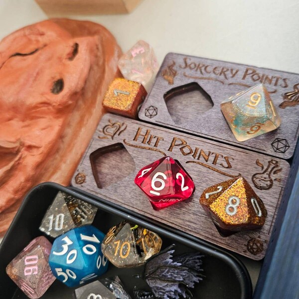 Wooden HP Tracker, Hit Point Tracker for Dungeons and Dragons, Dnd ...